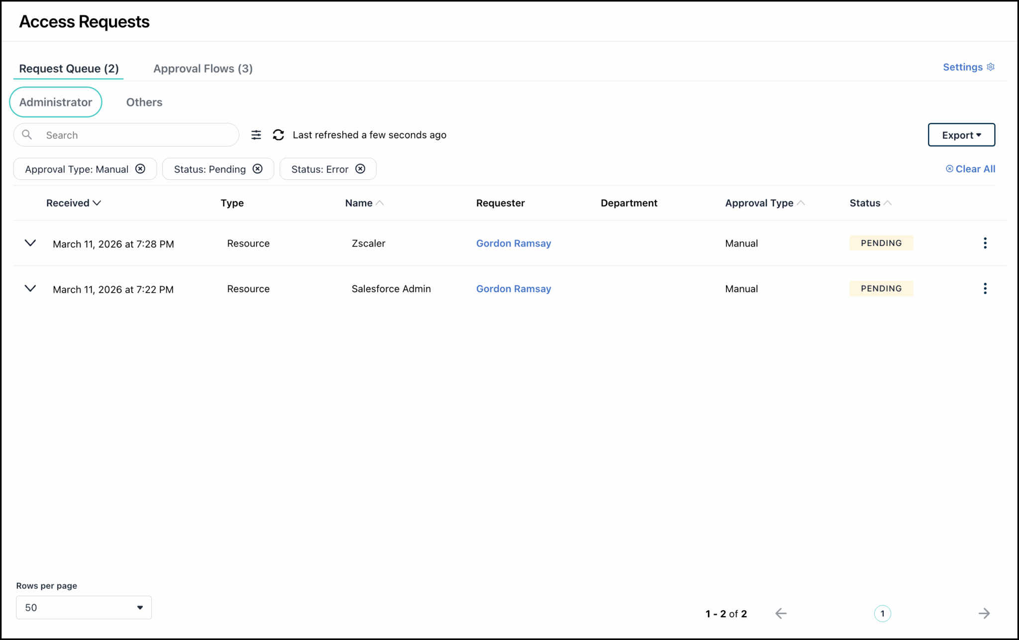 Manage Requests Queue - JumpCloud