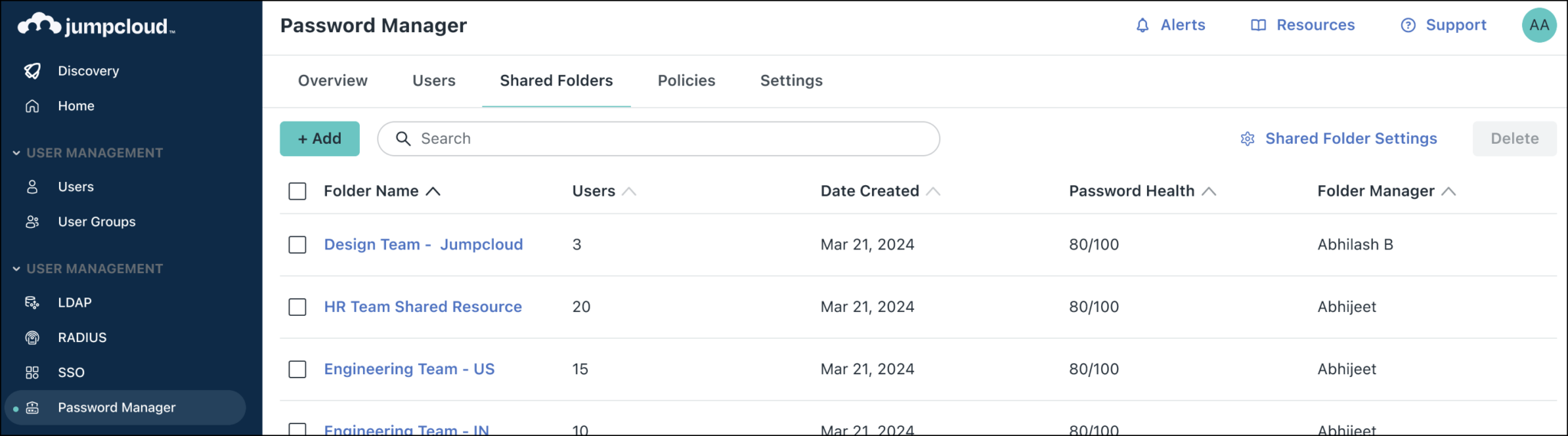JumpCloud Password Manager for Admins - JumpCloud