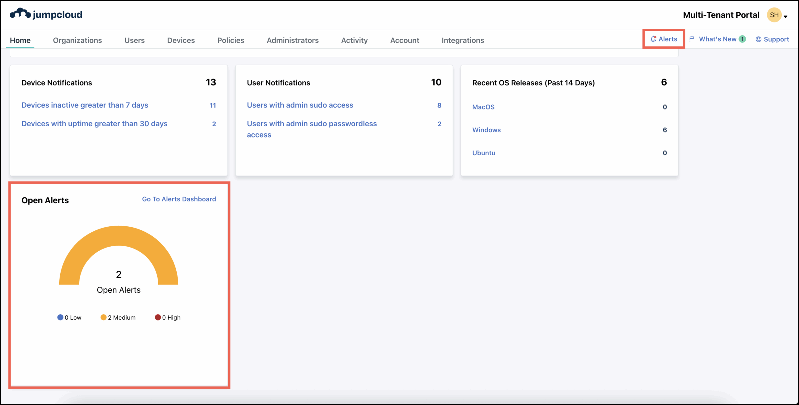 Device Monitoring and Alerting in the MTP - JumpCloud