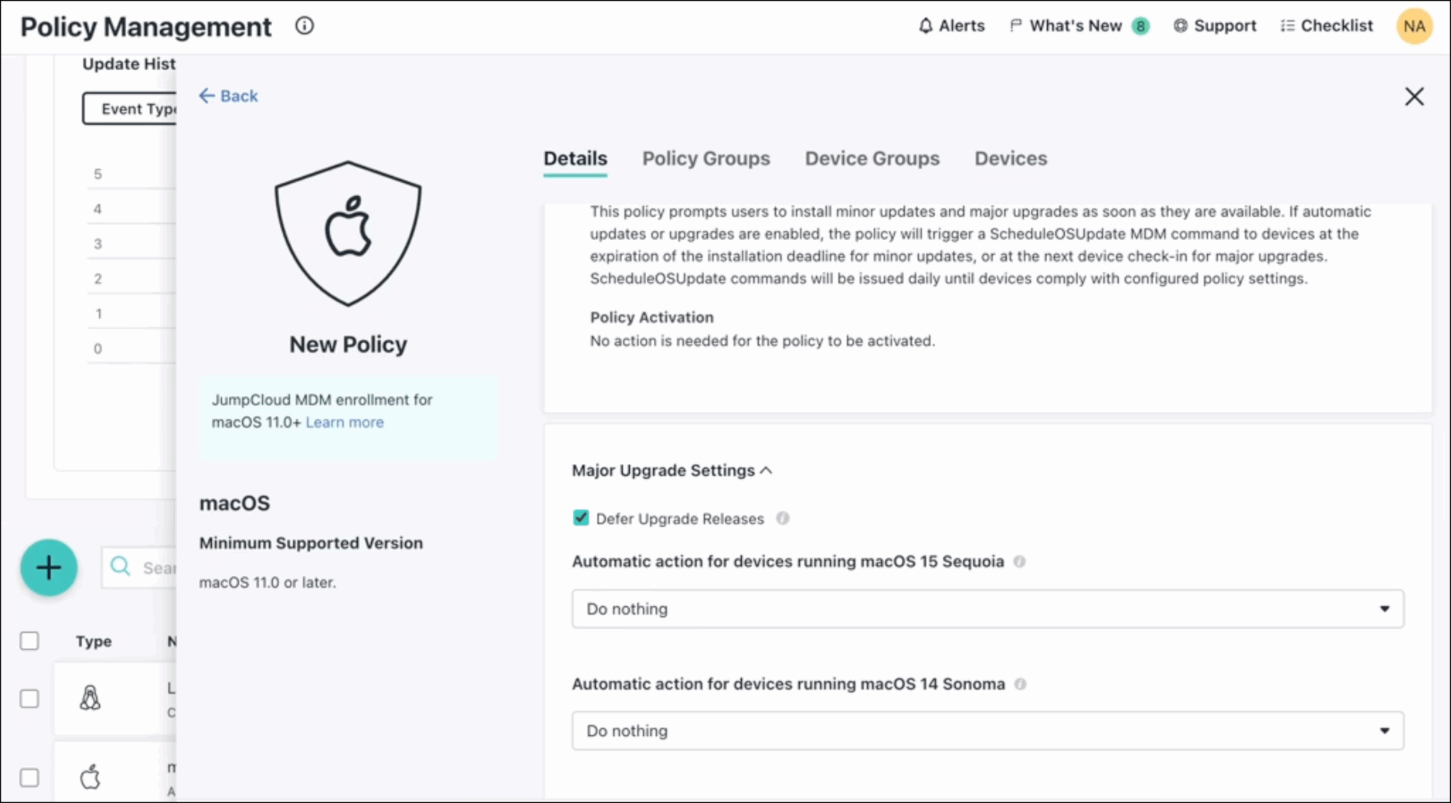 Create a Mac Policy to Delay or Block Tahoe - JumpCloud