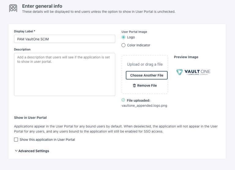 VaultOne: Configure SCIM Integration to Sync JumpCloud Users and Groups - JumpCloud