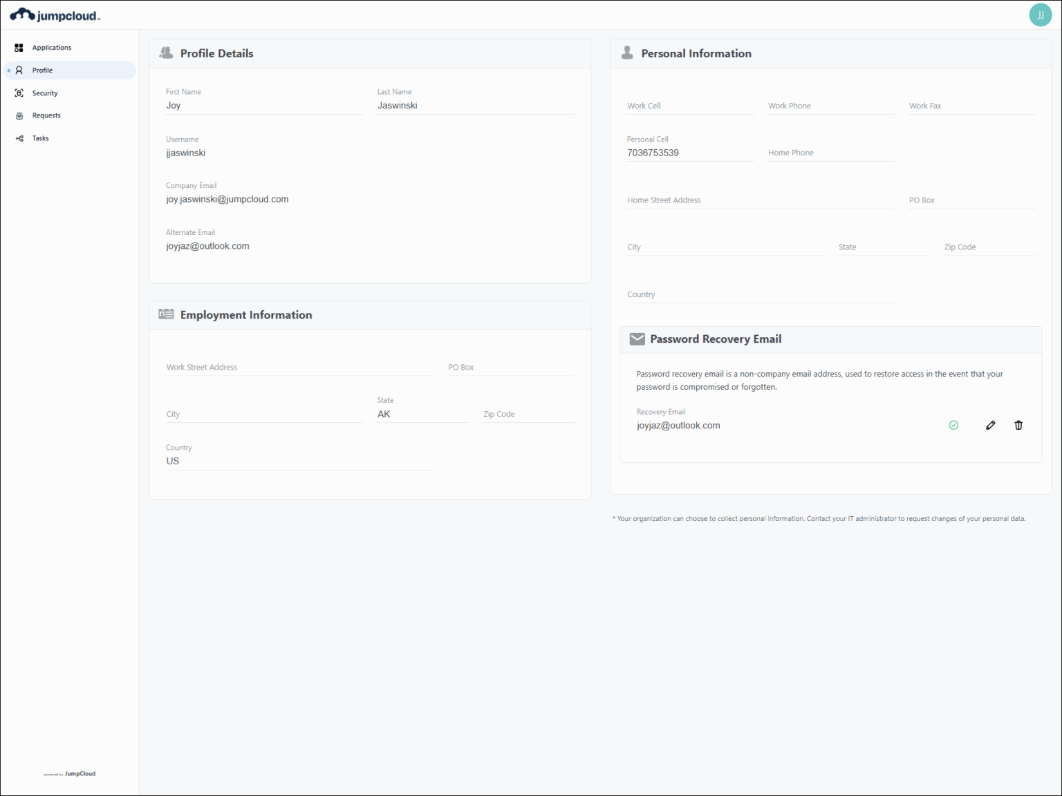 Updated User Portal Experience - JumpCloud